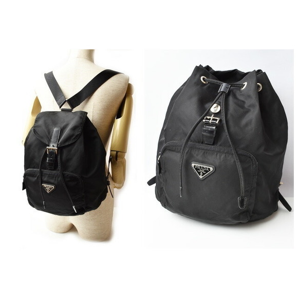 Prada | Bags | Prada Nylon Rucksack Black | Poshmark